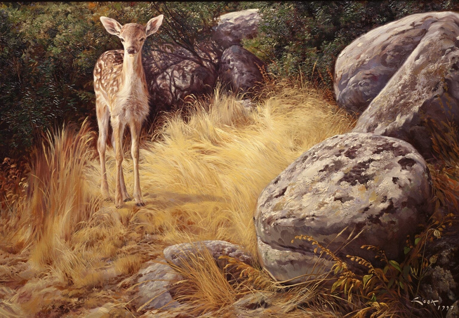 Recental de gamo - M. Sosa - Pintura